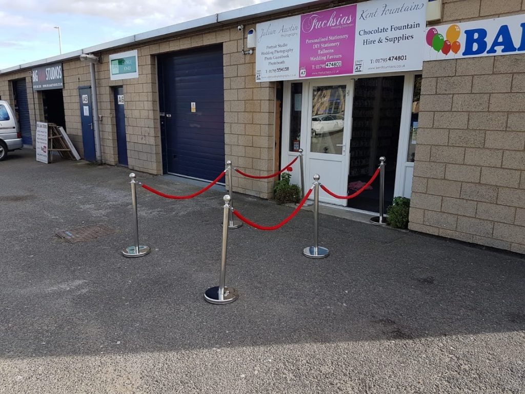 VIP Poles and Rope - Double Entrance - Sittingbourne Balloons